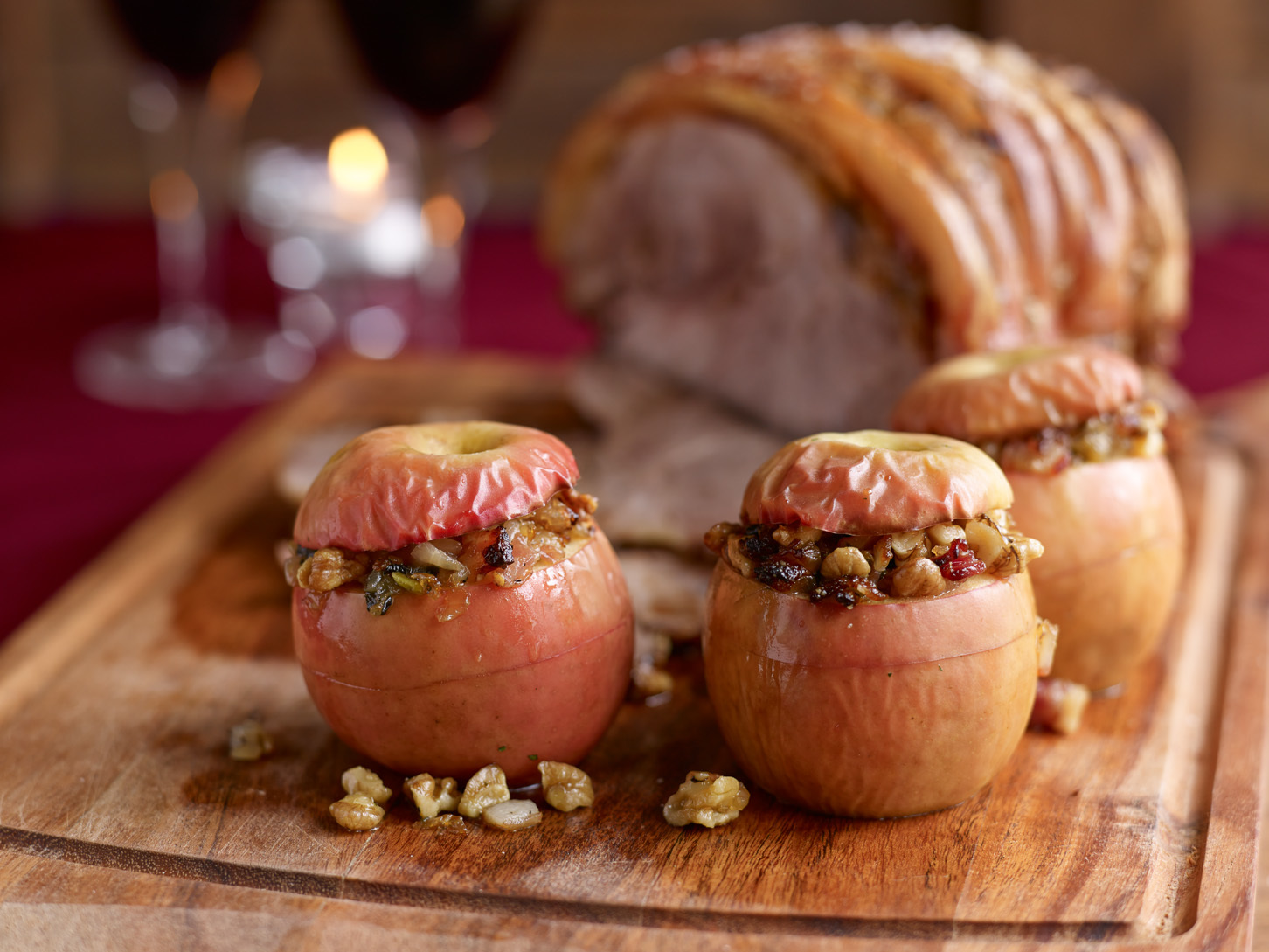 Savoury Apple Recipe - Roasted Apples with Sunday Roast